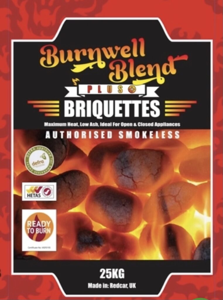 Smokeless fuel, 25kg, ideal for both open and closed appliances.